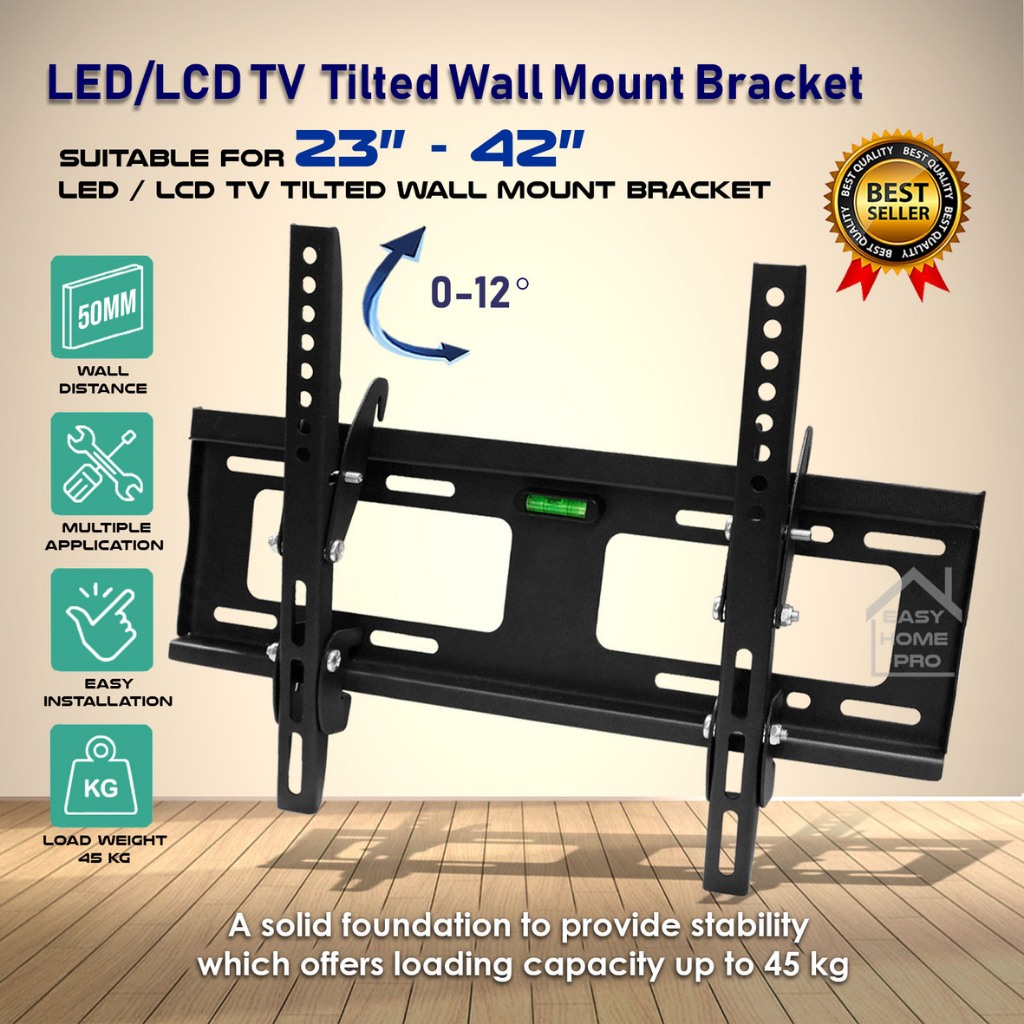 Universal 23"-43"/26"-75" Inch Breket TV Bracket Tilt Flat LCD LED TV ...