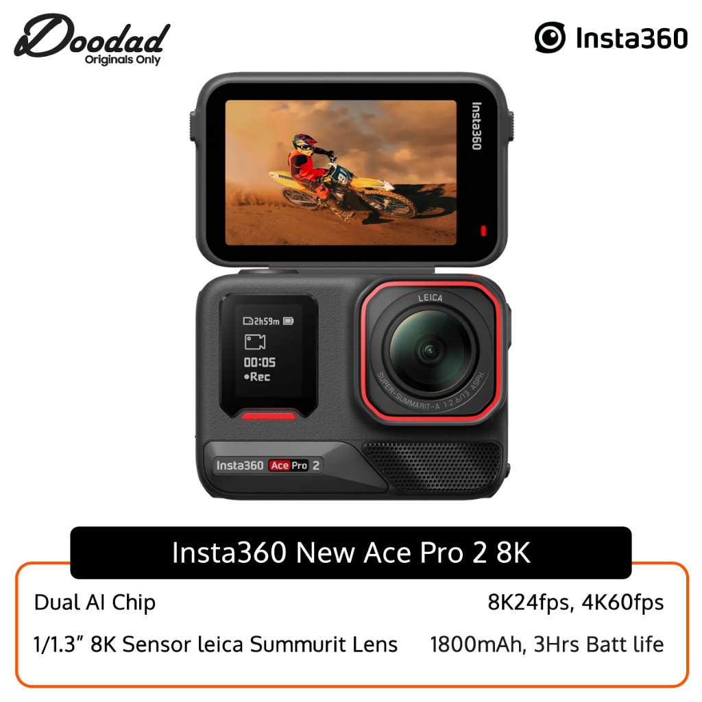 Insta360 New Ace Pro 2 8K AI-Powered Action Cam Camera | Shopee Malaysia
