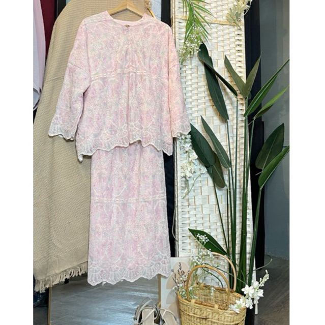 SUKMA KURUNG EMBROIDERY CHIFFON SET BAJU RAYA BAJU RAYA 2025 | Shopee ...