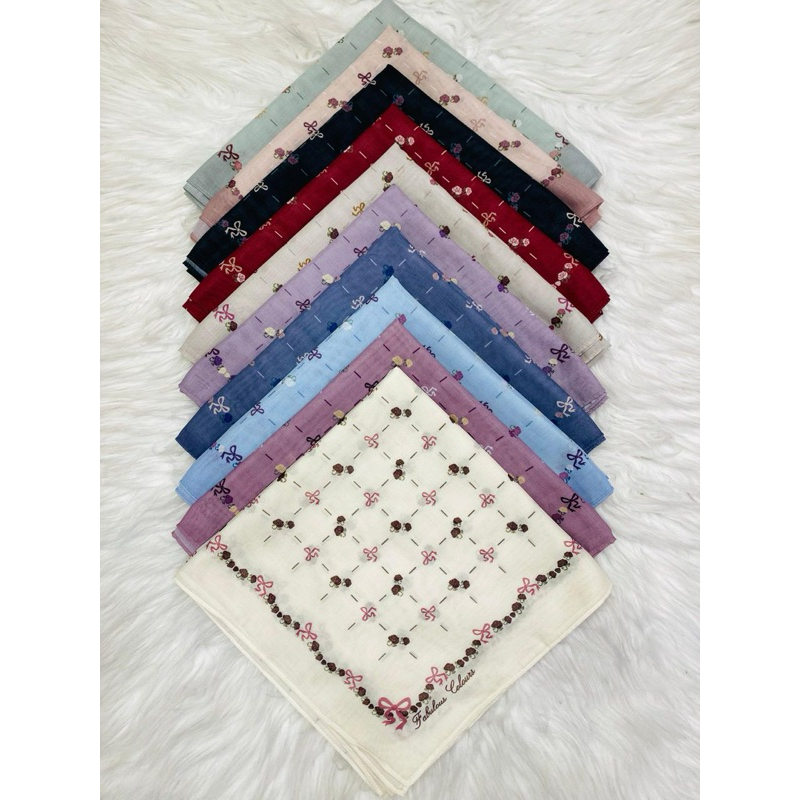 BAWAL COTTON PREMIUM CORAK REBEN BIDANG 45 FABLOUS COLOUR | Shopee Malaysia