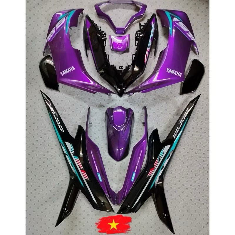 🇻🇳VIETNAM AEROX NVX V2 COVER SET PURPLE 2024💜 NVX V2 COVERSET ORIGINAL ...