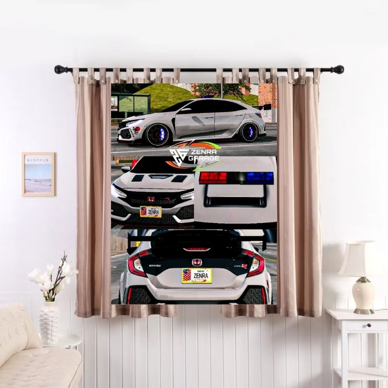 LANGSIR DINDING HIASAN / CPM 1 / HONDA FK8 CLEAN | Shopee Malaysia