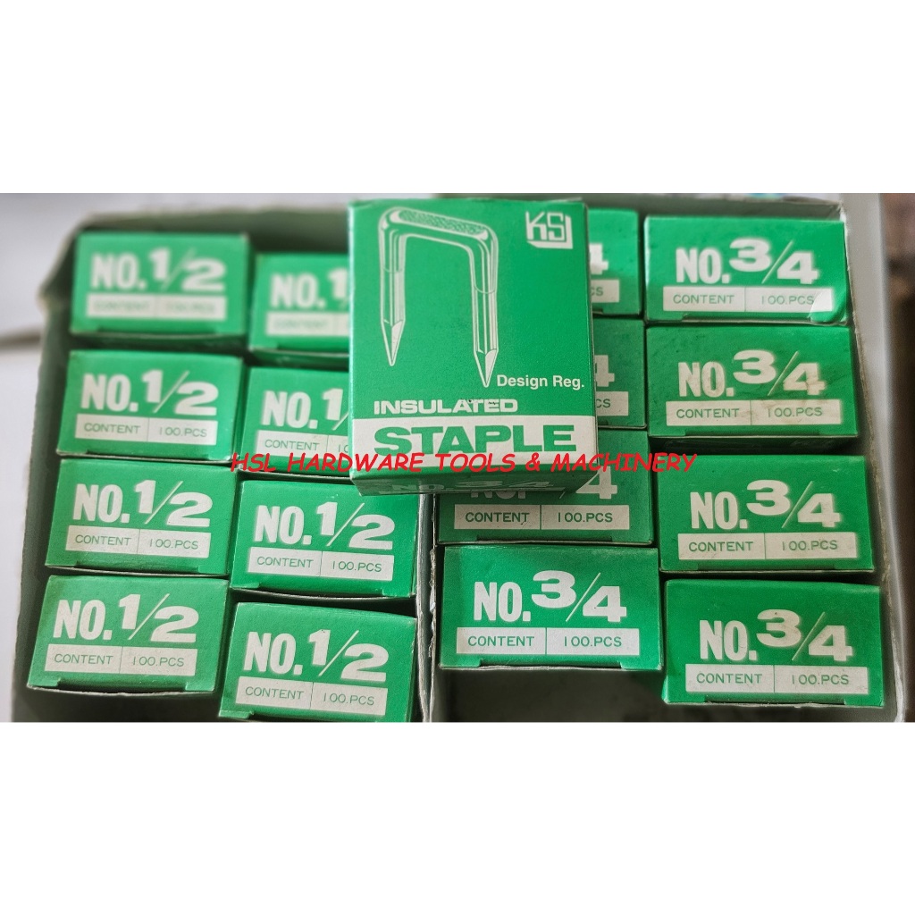 3/4" INSULATED STAPLE - PRICE PER BOX | Shopee Malaysia