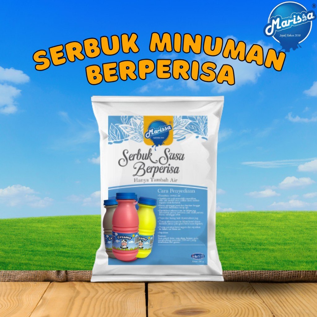 Serbuk Minuman Berkrim Berperisa Milk Powder Marissa | Shopee Malaysia