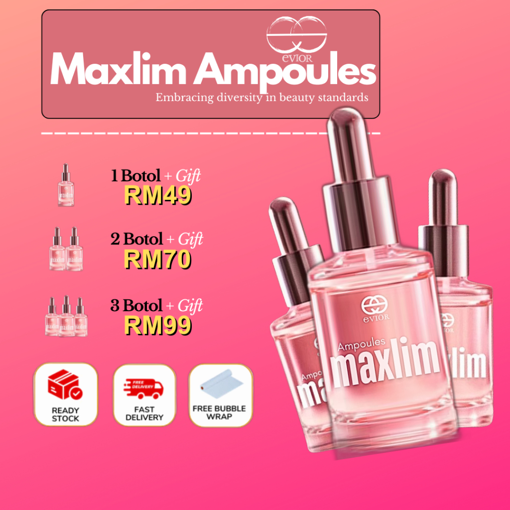 Maxlim Ampoules Pembakar Lemak Double Chin, Lemak Peha Lengan Dan Perut ...