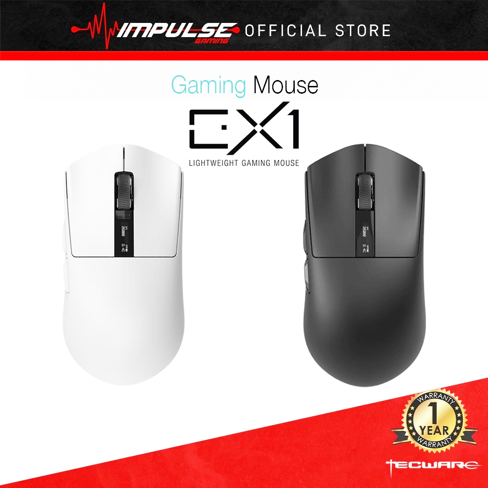 TECWARE EX1 Wireless Gaming Mouse with RGB Charging Dock (1 Year ...