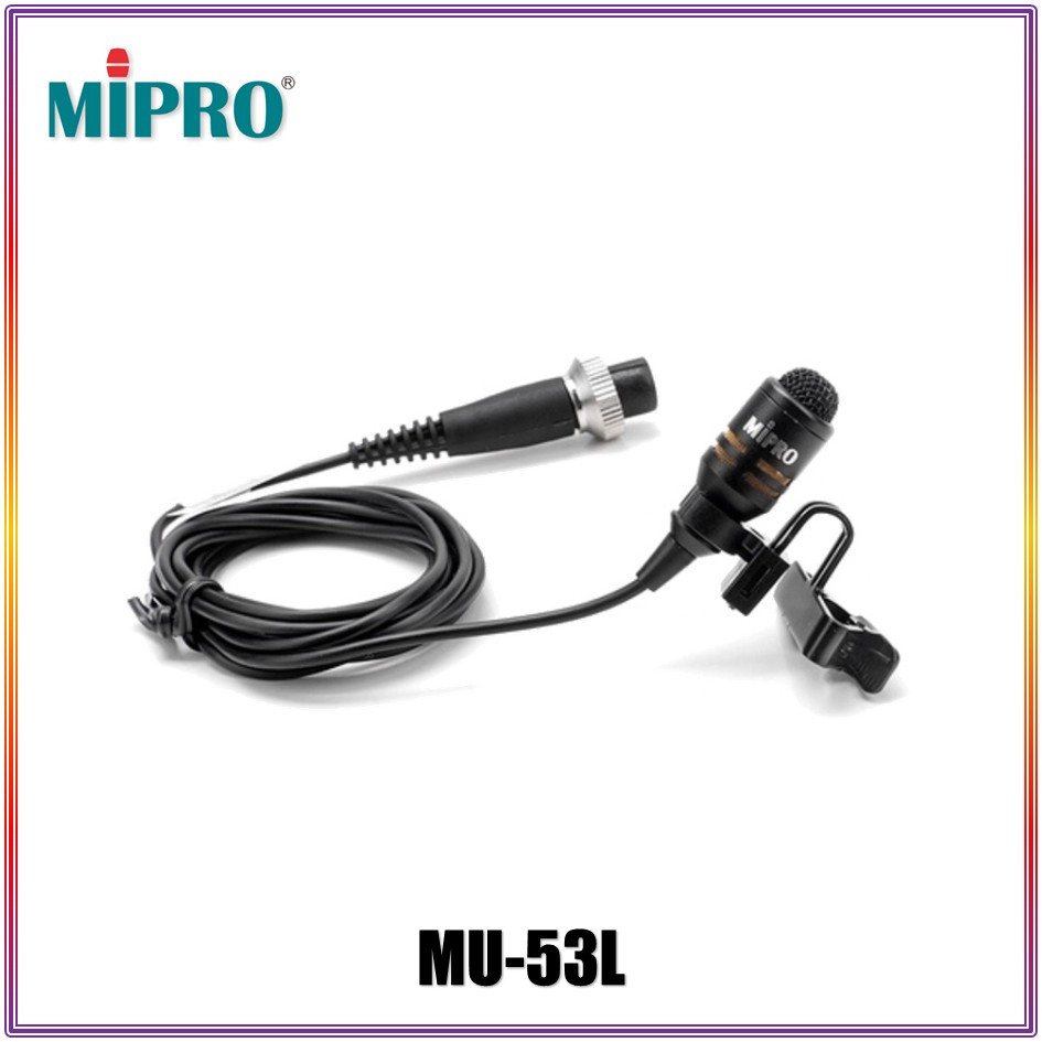 Mipro MU-53L XLR Lavalier Microphone (MU53L) | Shopee Malaysia