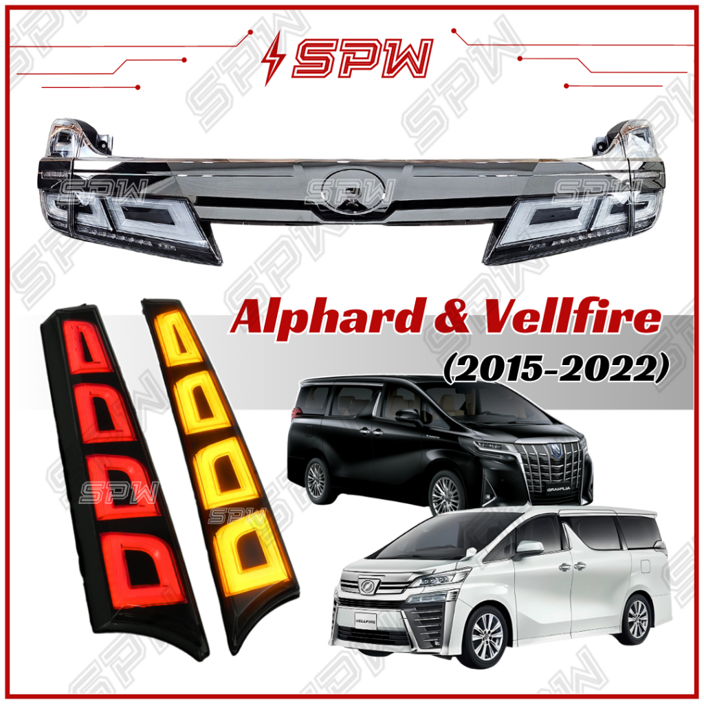Toyota Alphard Vellfire (2015-2022) Modellista Tail Lamp Tail Light ...