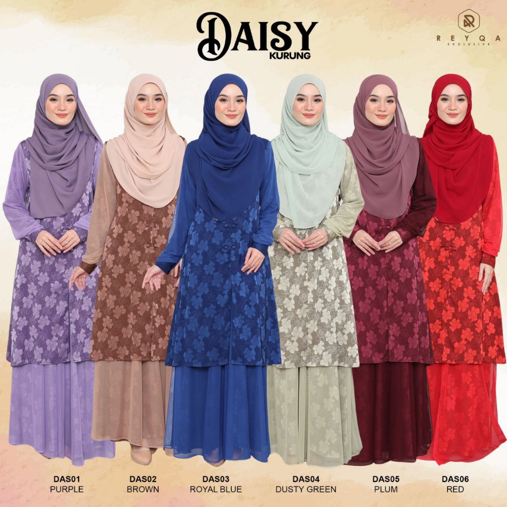 2024-10 KURUNG DAISY NURSING & WUHDUK FRIENDLY MUDAH DIGOSOK JACQUARD ...