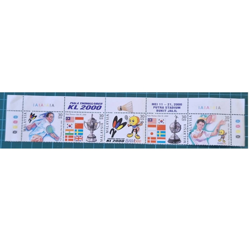 BENDMARK - Malaysia 2000 Thomas Cup Uber Cup Stamp 5v Setenant Mint New ...