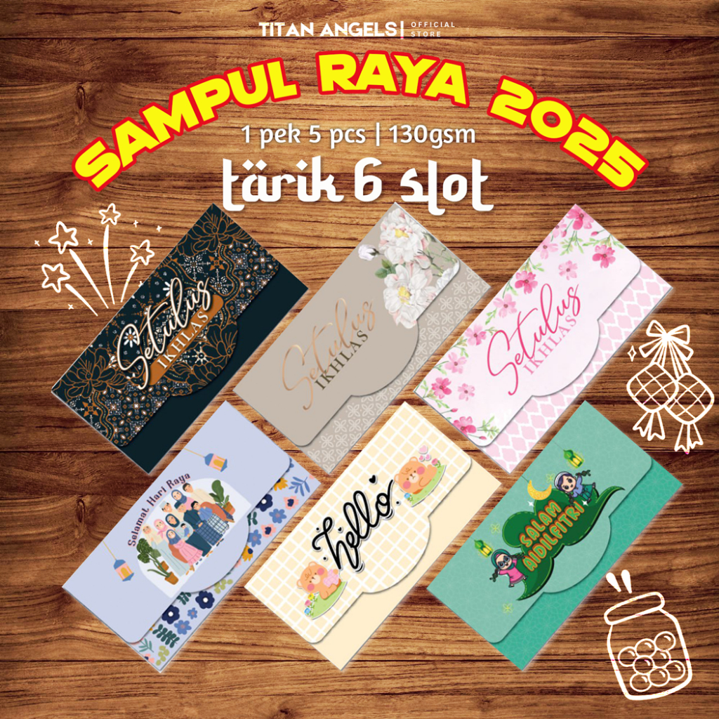 Sampul Raya 2025 Tarik Viral sampul berangkai | Shopee Malaysia