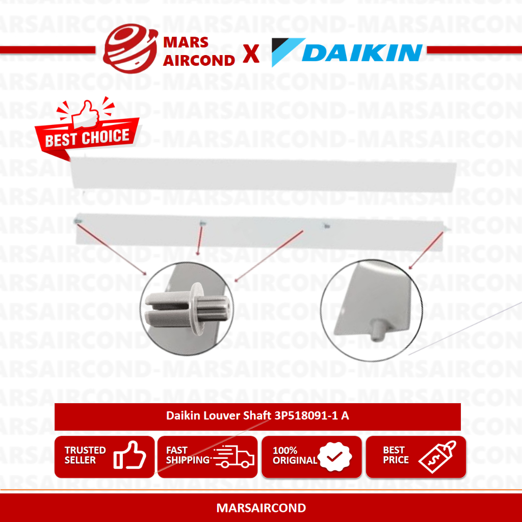 Daikin Louver Shaft 3P518091-1 A | Shopee Malaysia