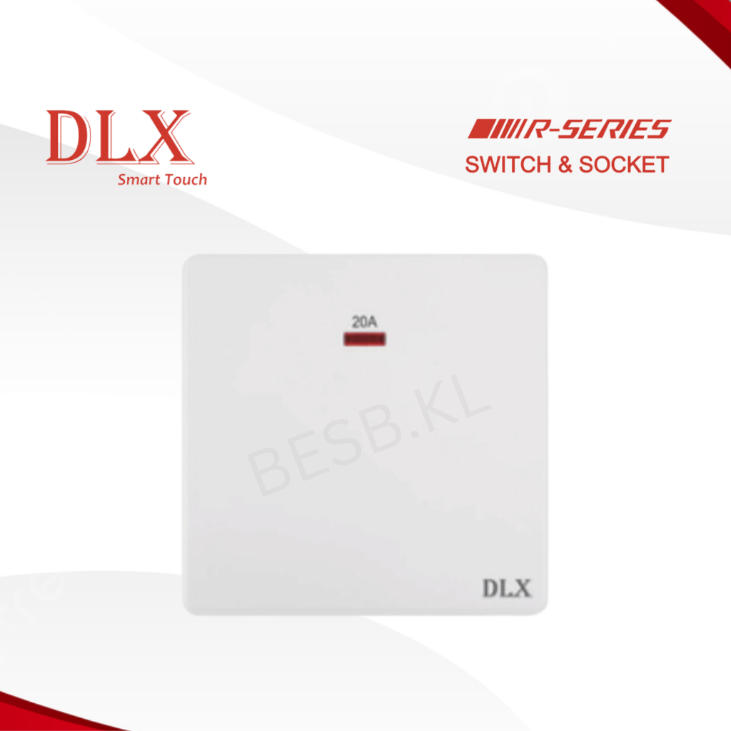 DLX Switches R8720DN 20A 1 Gang Double Pole Switch with Neon | Shopee ...