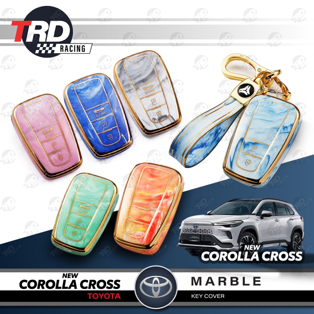 [𝐌𝐀𝐑𝐁𝐋𝐄 𝐊𝐄𝐘 𝐂𝐎𝐕𝐄𝐑] NEW Toyota Corolla CROSS FACELIFT 2025 Case Sarung ...