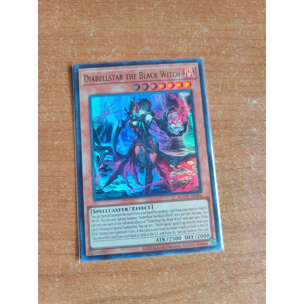 Yugioh: AGOV-JP006 AGOV-AE006 QCAC-JP012 Diabellstar the Black Witch (UR/UTR/SCR/QSCR) | Shopee ...