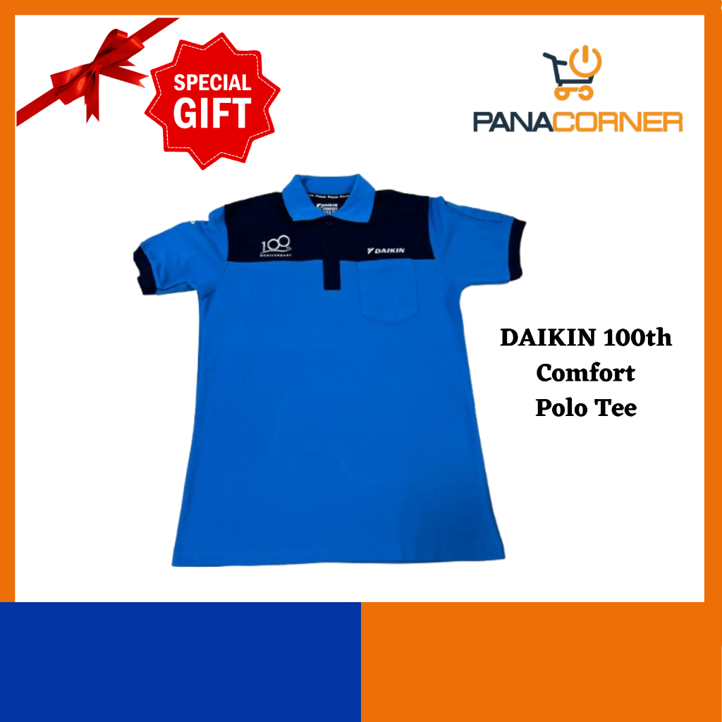 { FREE GIFT For Daikin Air Cond } Daikin 100th Anniversary Polo Tee ...
