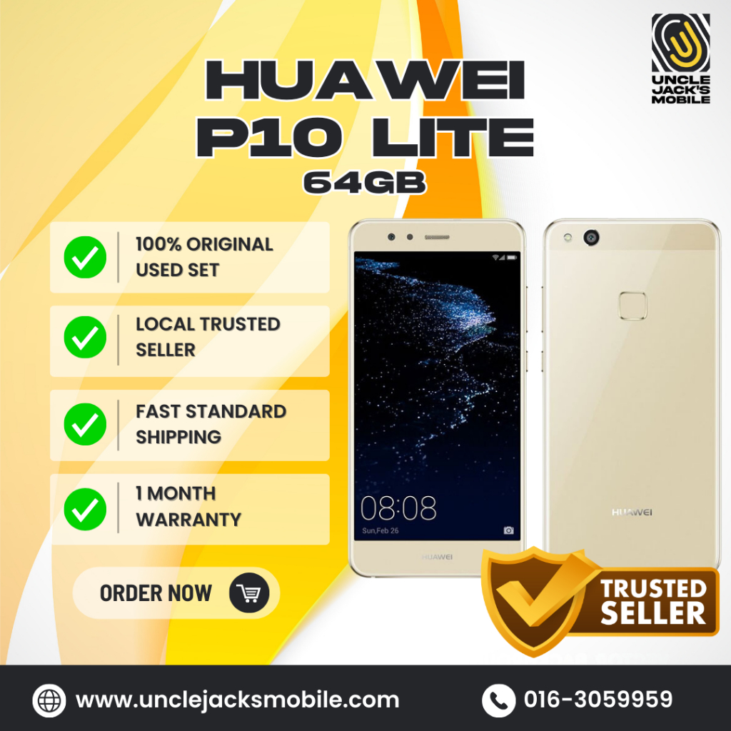 HUAWEI P10 LITE 4GB+64GB | TERPAKAI SEPERTI BARU | KEADAAN GRED A+ ...