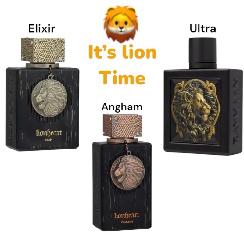 Lion Run Away LionHeart Man Perfume 100 ml Armaf Nuit Elixir For Him ...