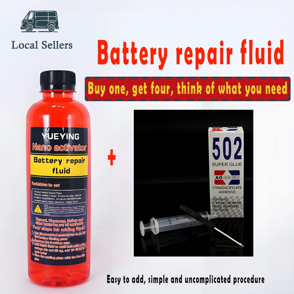 【Super Discount】Car battery water. Battery repair fluid, Serbuk bateri ...