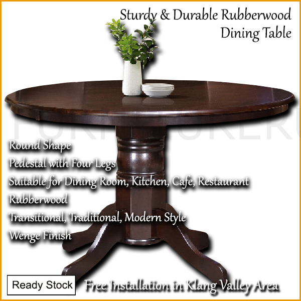 🕌Ramadan Sale🌙Ashley 48" Round Solid Wood Dining Table with Centre ...