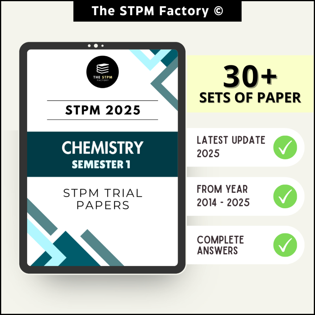 STPM 2025 (Updated) | Chemistry Trial Papers (Semester 1) | Shopee Malaysia