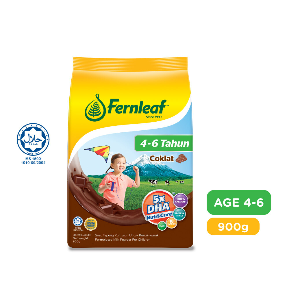 Fernleaf 4-6 years Kids Milk Formula Chocolate 850g | Shopee Malaysia