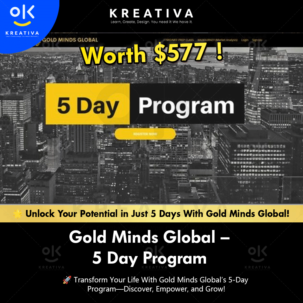 Vip Course-Gold Minds Global – 5 Day Program | Learn Trading ...