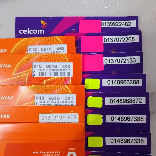 5G*Celcom-Prepaid*XOX-PREPAID*ladder*3456*4567*4896*Umobile ...