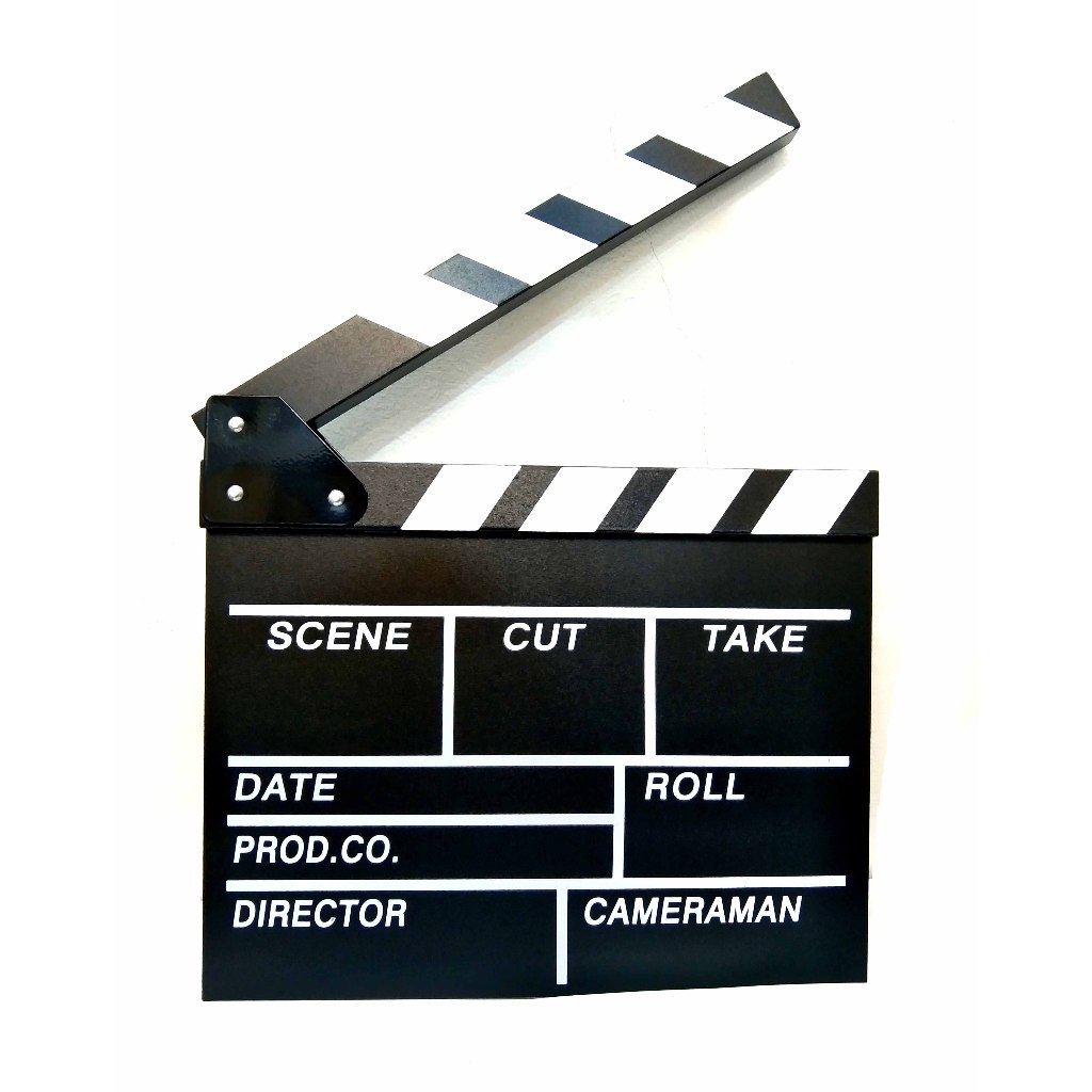 Standard Movie Video Slate board Action Clapper board Eng Version black ...