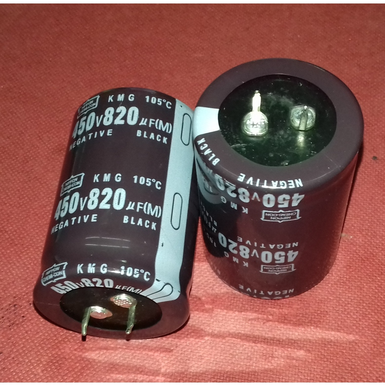 (A44-1)(BARU) 820UF 450V (35x50mm) 105C NIPPON CHEMI-CON ALUMINIUM ...