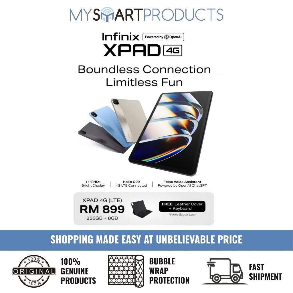 Infinix XPad (WiFi/256GB ROM/4GB RAM | LTE+WiFi/256GB ROM/8GB RAM) 1 ...