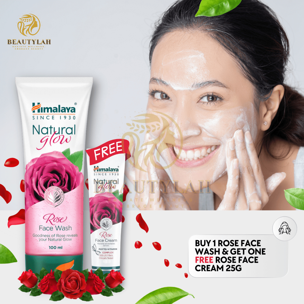 Himalaya Natural Glow Rose Face Wash Women 100ml Pencuci Muka Kulit ...