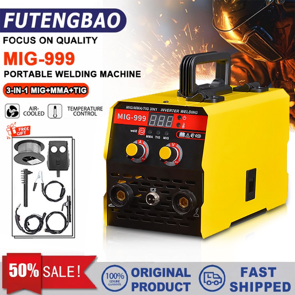 【New】Welding Machine Set Gasless Mesin Welding MIG/MMA/TIG 3IN1 ...