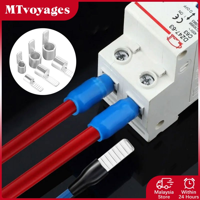100Pcs Household Use Circuit Breaker Switch Copper Tin Plating Pin Lug ...