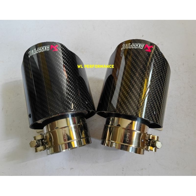 Premium Akrapovic🔥Thickened Ori Carbon Fibre🔥Akrapovic Exhaust Single ...