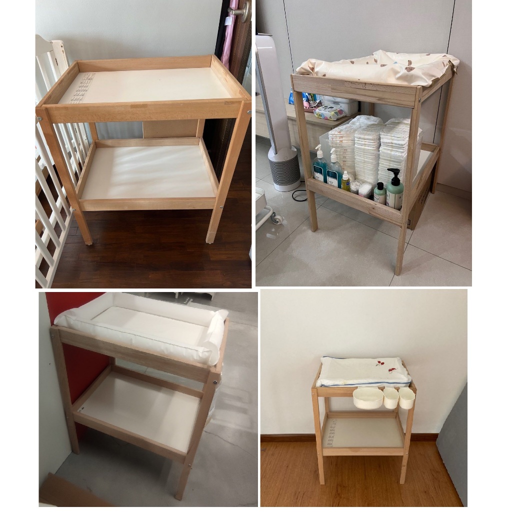 SNIGLAR Baby Changing Table , Diapers Table , Nursery Table, Baby cot ...