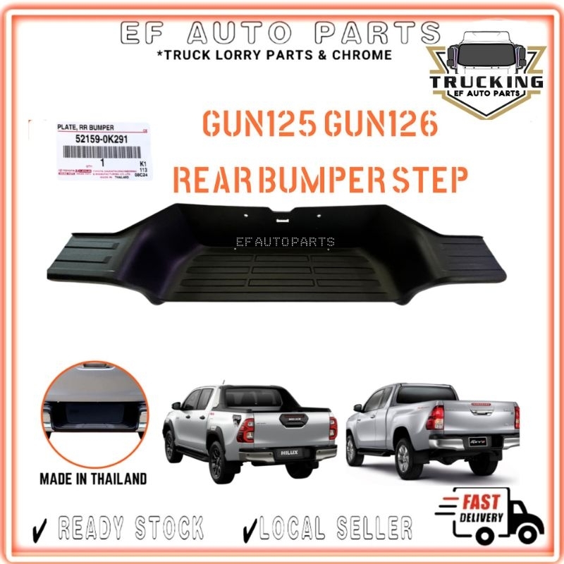💯 ORIGINAL TOYOTA HILUX REVO ROCCO GUN125 GUN126 REAR BUMPER SIDE STEP ...