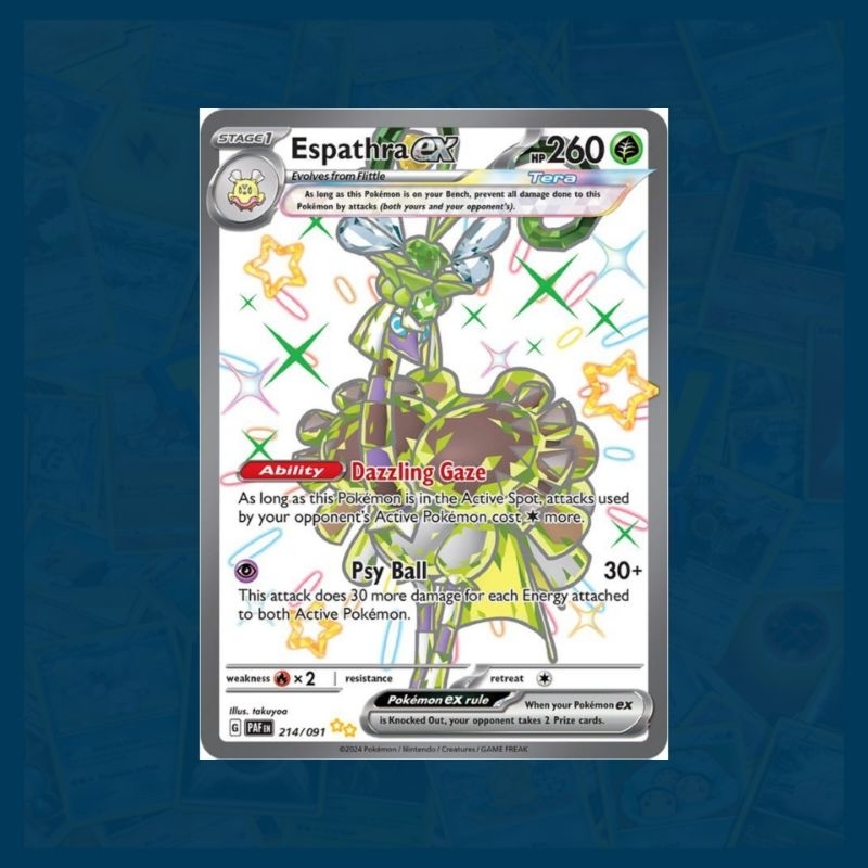 Espathra Ex (214/091) Shiny Ultra Rare | Paldean Fates | Pokemon TCG ...