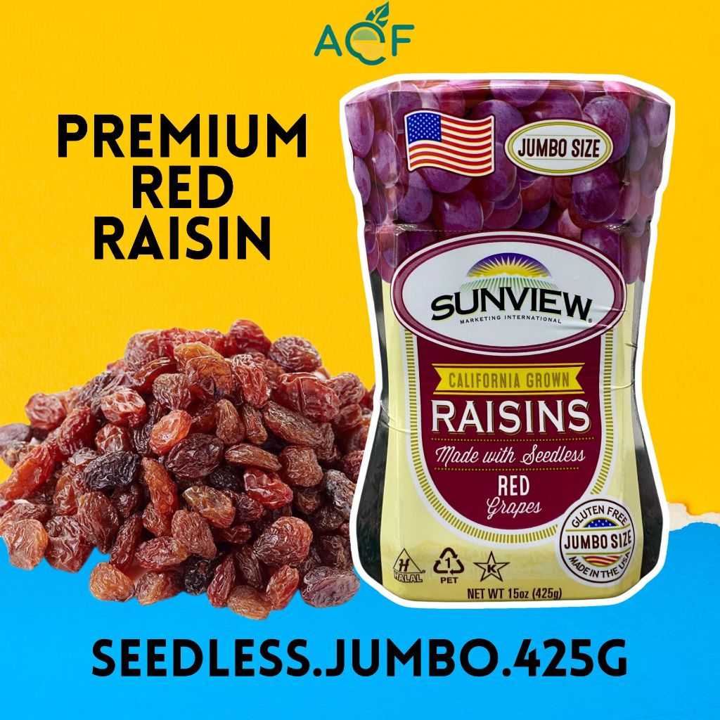 Sunview Red Raisin/Kismis Merah Jumbo | Shopee Malaysia