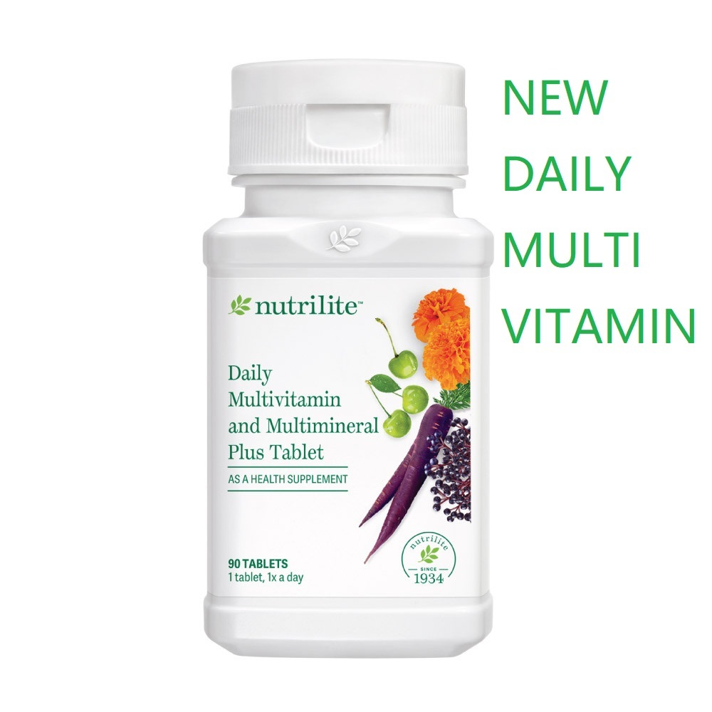New Nutrilite Daily Multivitamin and Multimineral Plus Tablet | Shopee ...