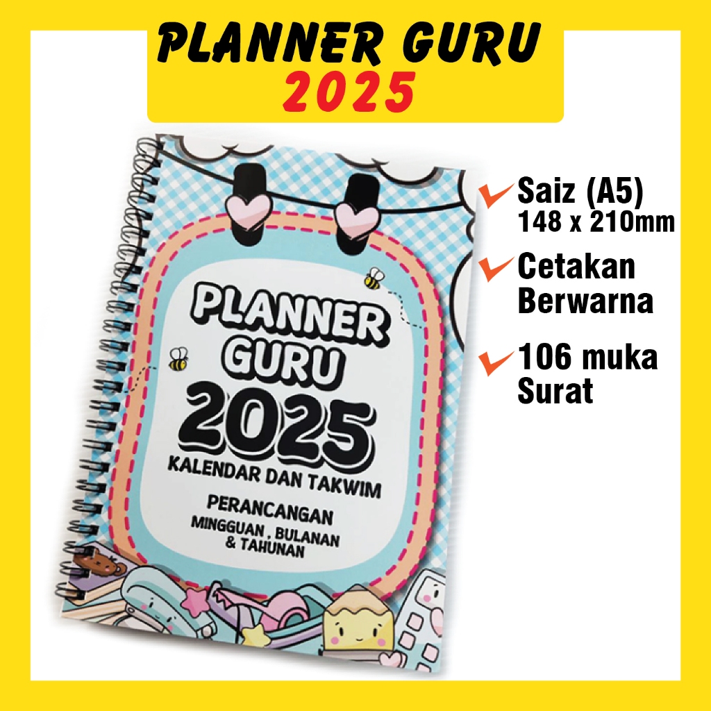 Planner Cikgu/Guru 2025, Cetakan Berwarna - [Ready Stock] | Shopee Malaysia