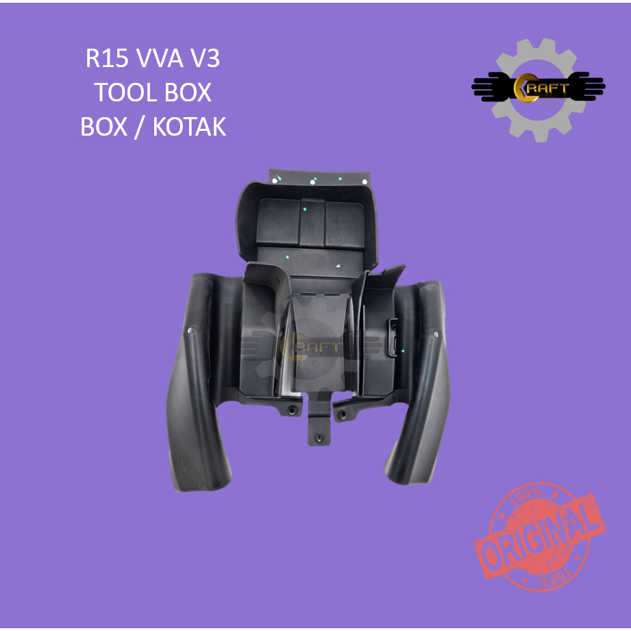 YAMAHA R15 VVA V3 R15M V3 TOOL BOX / BOX / SPANER KOTAK R15M BK6-F1653 ...