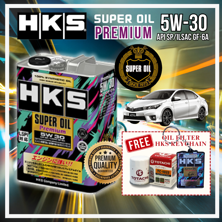 TOYOTA COROLLA ALTIS ZRE172 - HKS SUPER OIL Premium 5W30(API SP/ILSAC ...