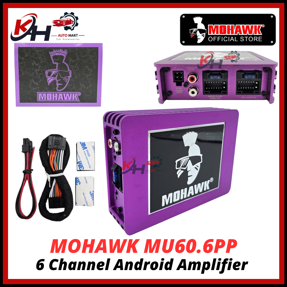 MOHAWK Plug&Play Android Amplifier | MU-60.6PP 6 Channel Power Amp Pnp ...