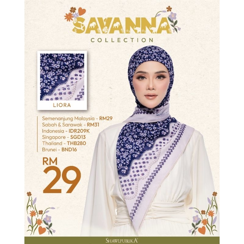 SHAWLPUBLIKA SAVANNA COLLECTION | Shopee Malaysia