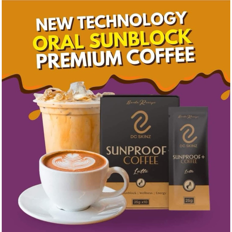 💯 ORIGINAL 💯 SUNPROOF COFFEE | KOPI SUNPROOF LATTE ORAL SUNBLOCK ...