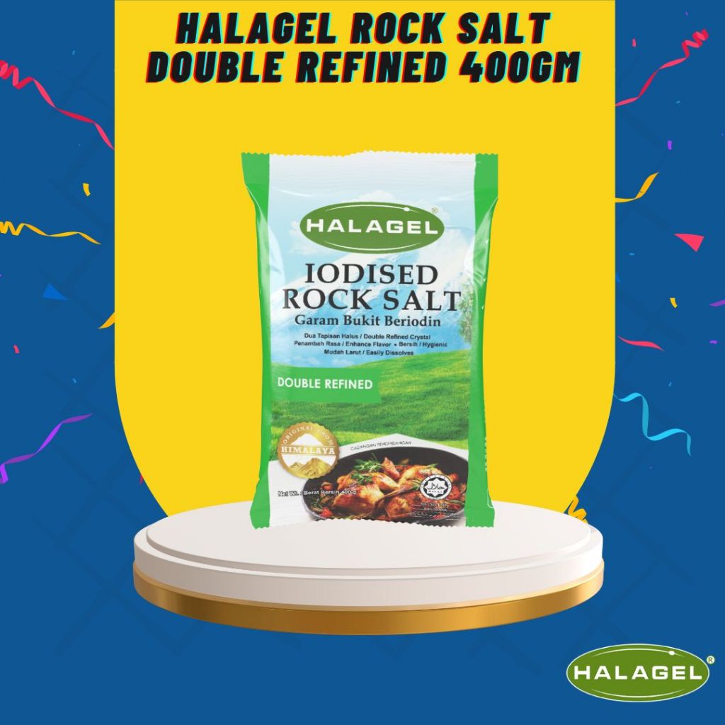 Halagel Himalaya Iodised Rock Salt - Double Refined (400g) | Shopee ...