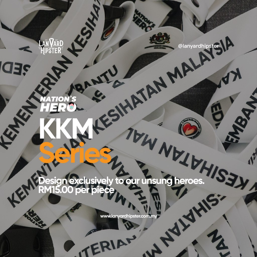 READYSTOCK LANYARD KKM KESIHATAN (WHITE) FRONTLINER NURSE DOCTOR DOKTOR ...