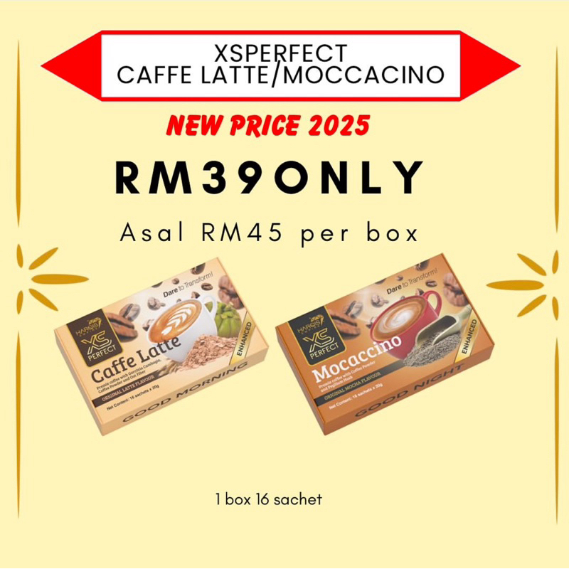 BUY 3 FREE 1 MOCCACINO, CAFFE LATTE XS PERFECT !! KAWAL SELERA, DETOX ...