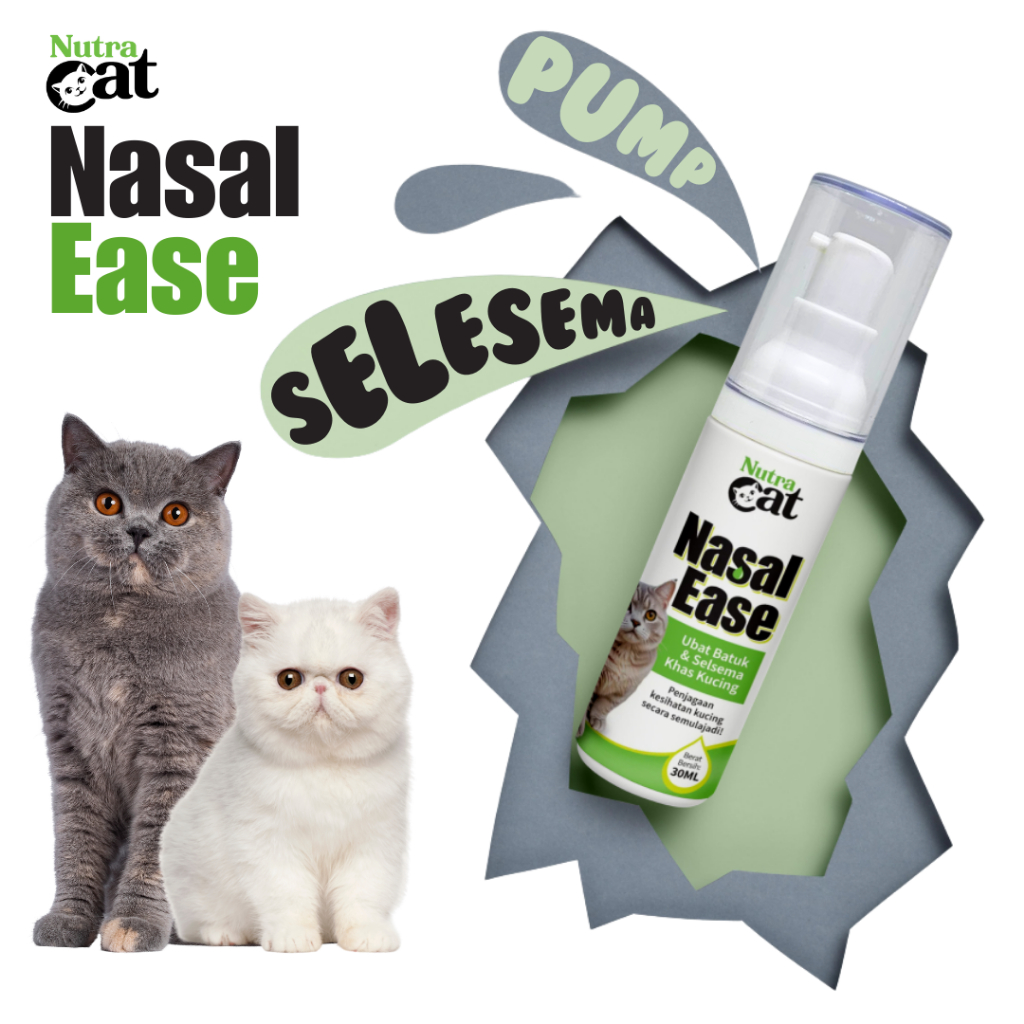 NutraCat Ubat Selsema Demam Dan Batuk Kucing Herbal Ubat Kucing Bersin ...